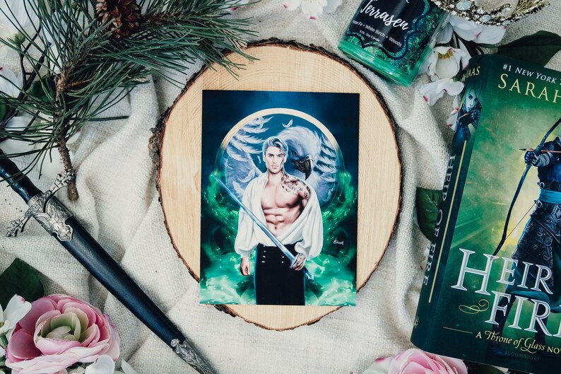 Rowan Whitethorn Throne of Glass Art Tog Art Rowan and - Etsy