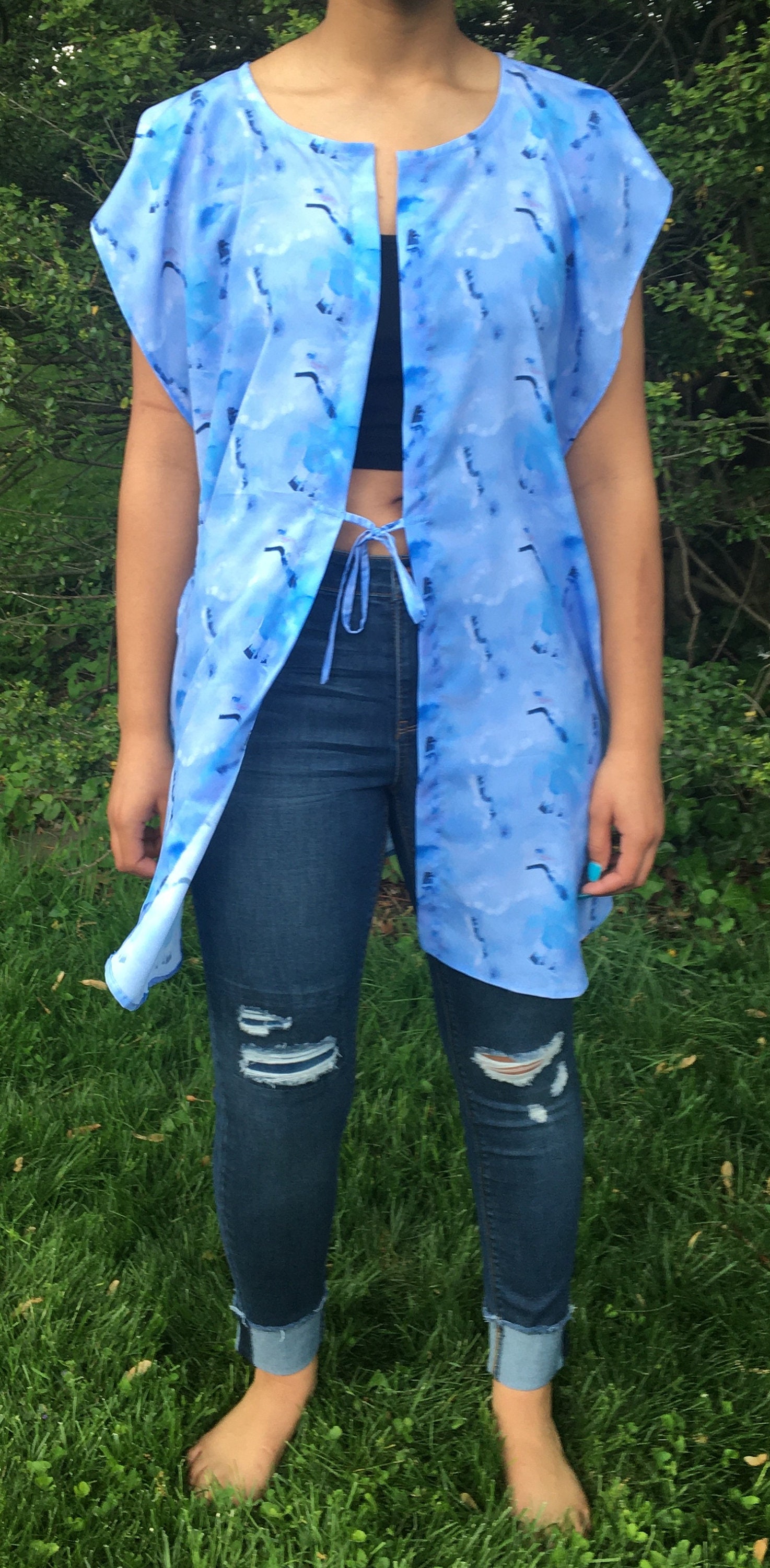 Instant Download - PDF Pattern - Easy to Sew - Women's COVER UP With ...