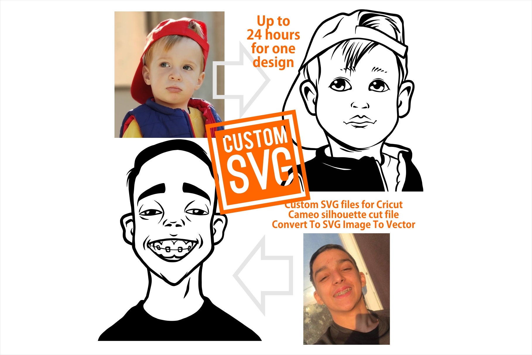 CUSTOM SVG Personalized Design, SVG Ordering, Portrait Customization ...