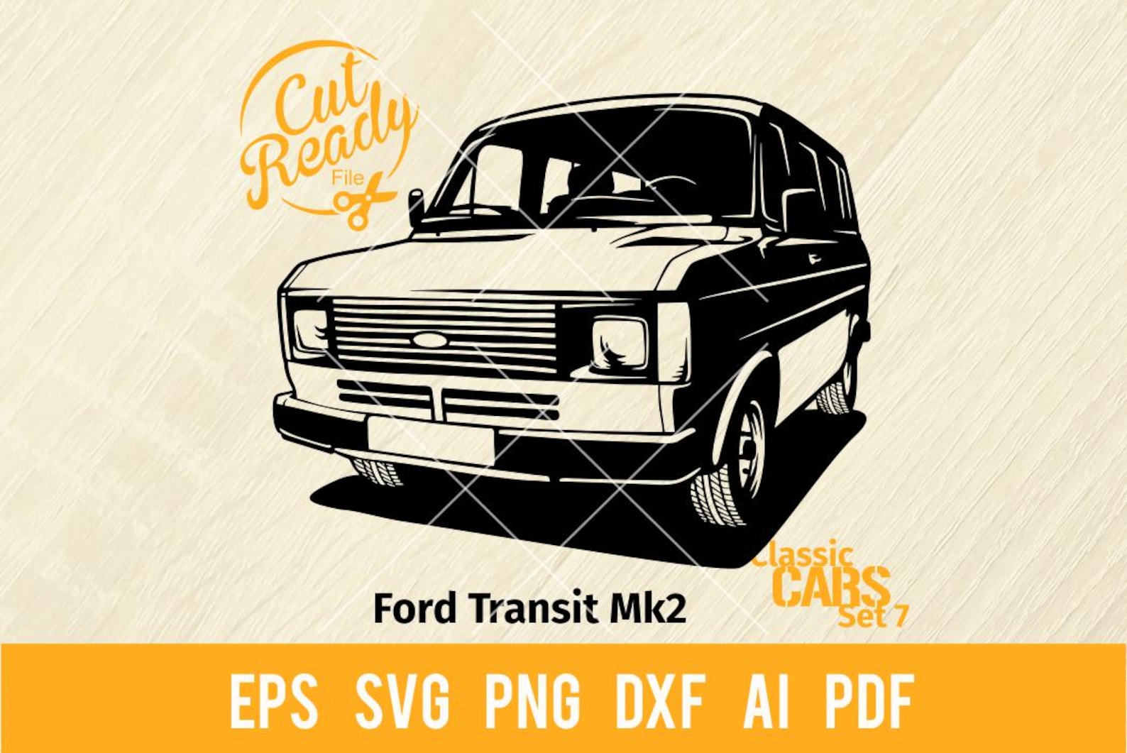 Ford Transit MK2 Van Bus Svg | Classic Truck Car SVG | Bus Truck Cut ...
