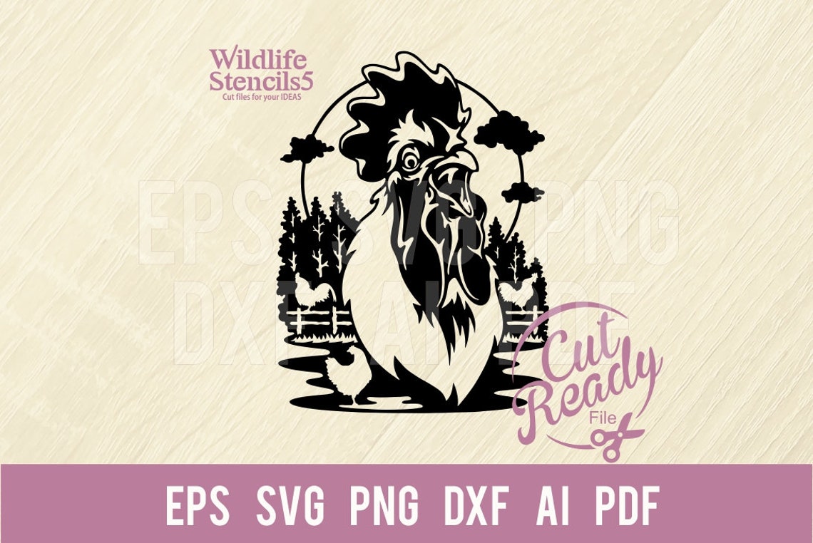 Archivo SVG de gallo, svg de granja, svg de gallo, svg de pollo, corte ...
