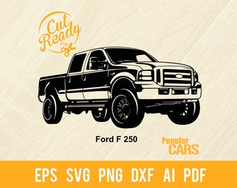 Ford F250 Pickup SVG - Etsy