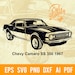 Chevy Camaro SS 350 1967 SVG | Classic Cars Svg| Cut Ready Clip Art ...