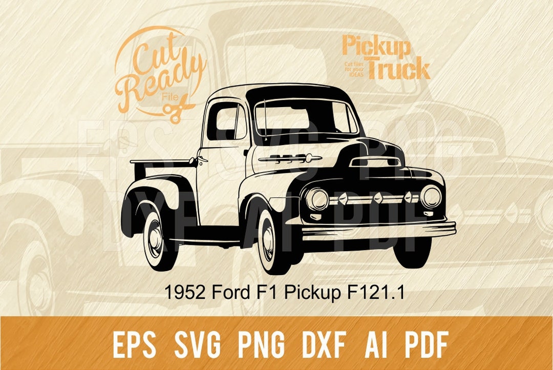 1952 Ford F1 Pickup F121 Pickup Truck Svg Classic Cars SVG | Pickup ...