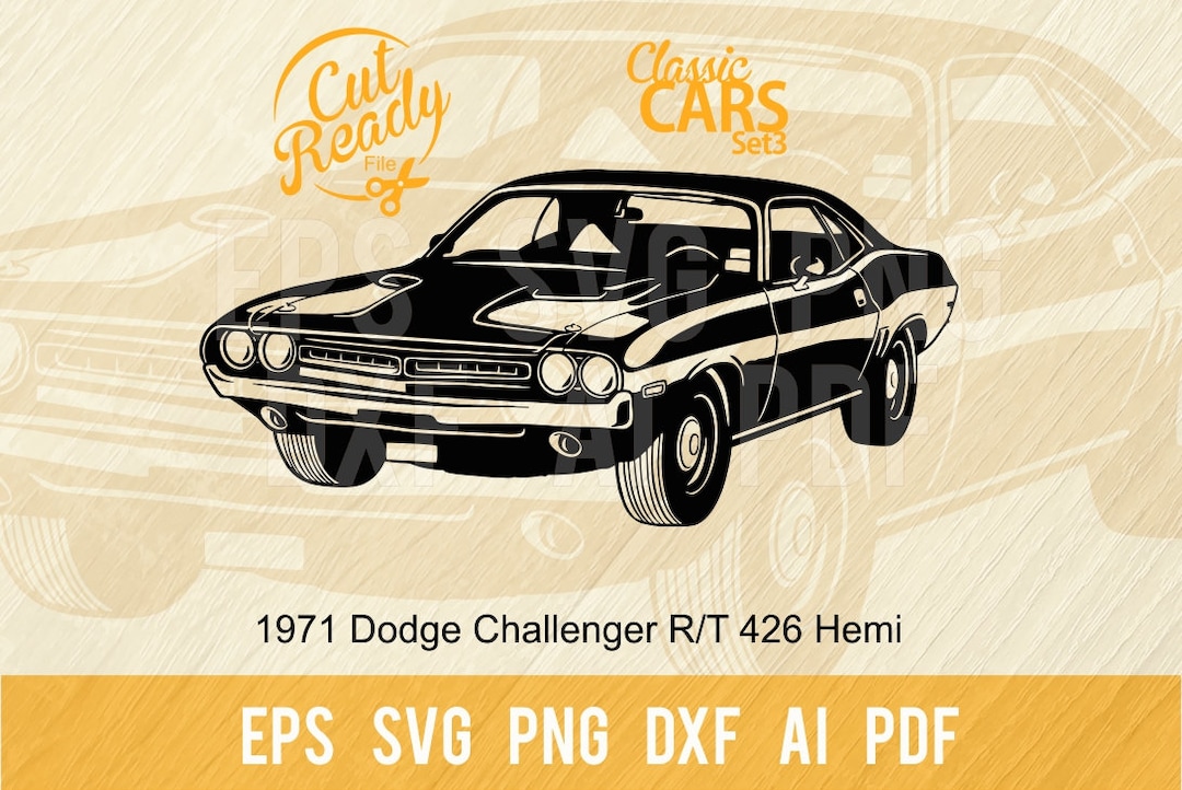 Muscle Car 426 Hemi SVG | Classic Cars Svg Muscle Cars Cut Ready Clip ...