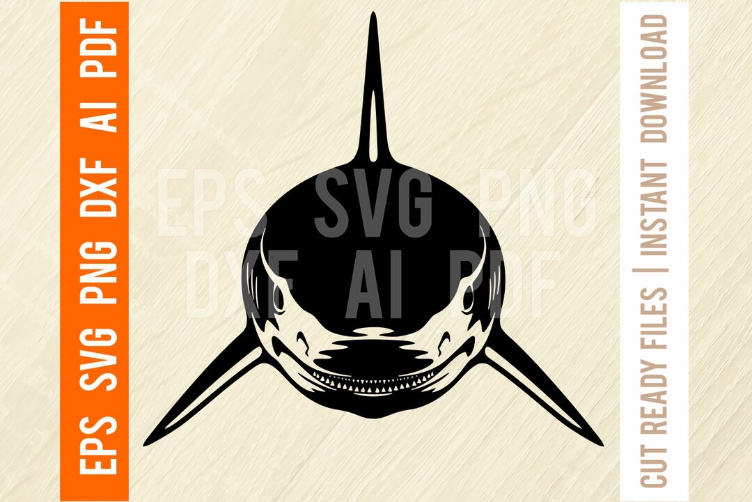 Shark Attack Logo - Animal Heads, Wildlife Stencils - SVG, DXF, SVG for ...