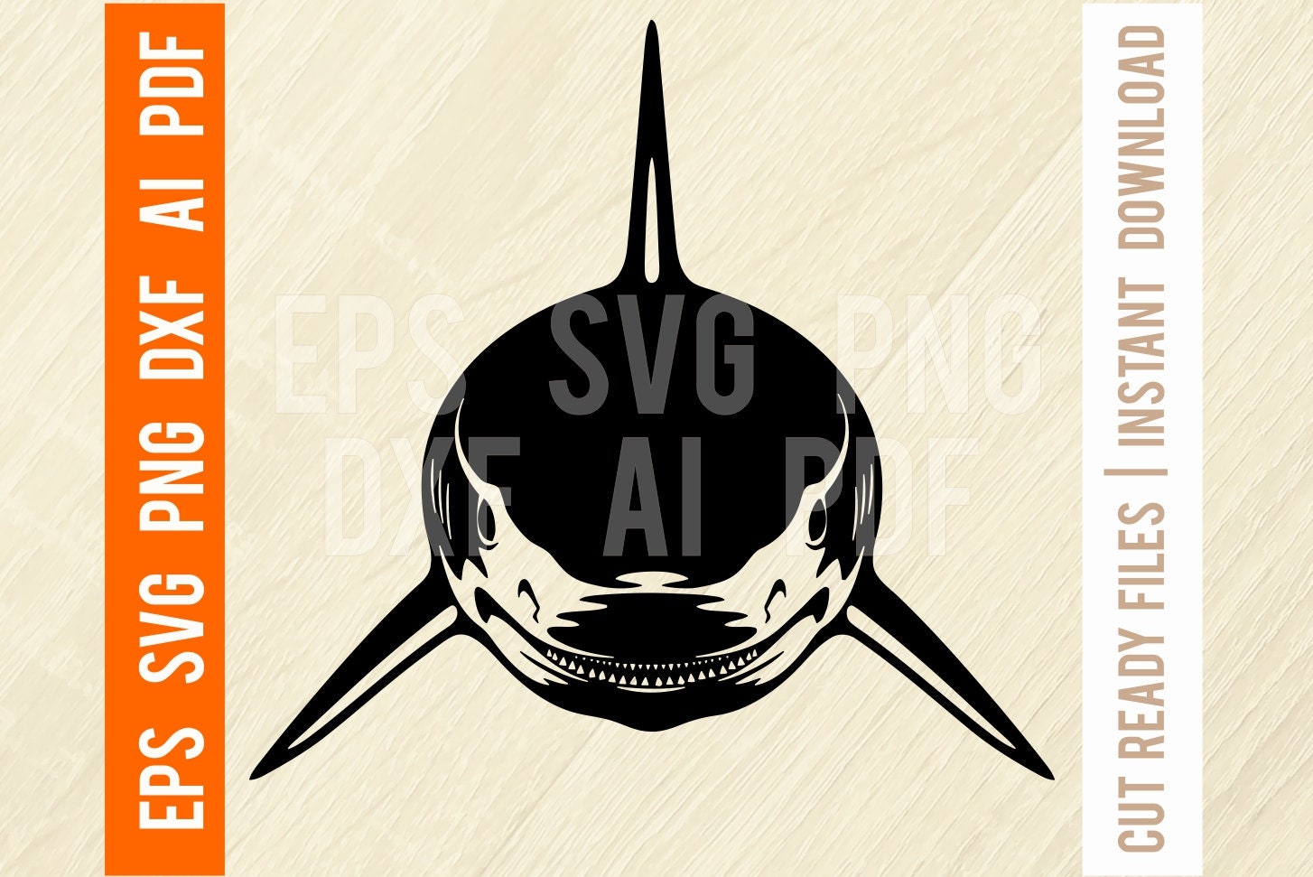 Shark Attack Logo - Animal Heads, Wildlife Stencils - SVG, DXF, SVG for ...