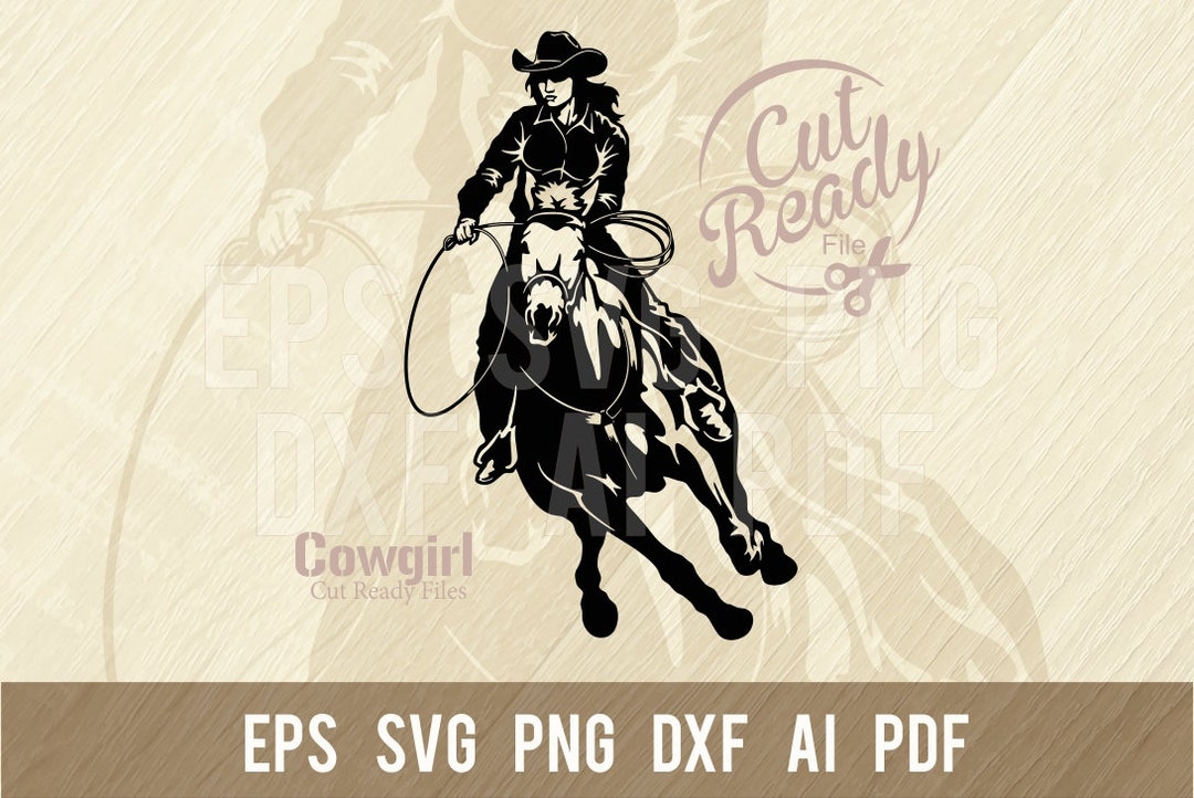 Vaquera SVG Equitación svg, Country Girl archivos cortados / Vaquera ...