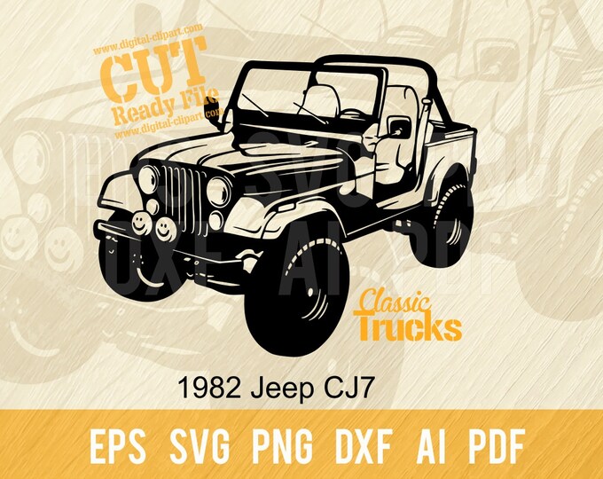 Jeep dxf - Etsy