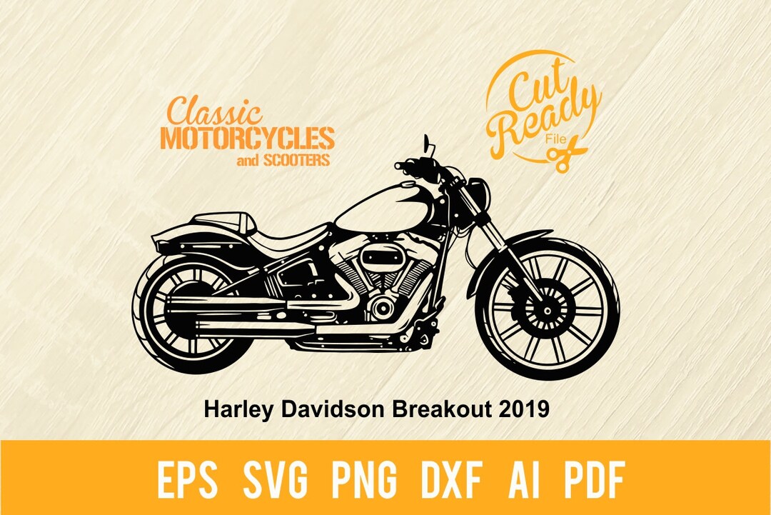 Classic Motorcycle SVG Motor Bike Svg, Classic Bike Stencil Cut Files ...