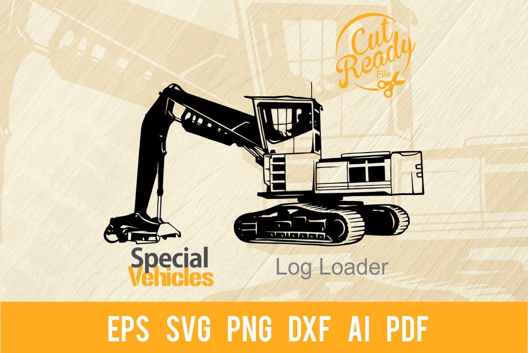 Log Loader Svg Vehicle - Heavy Machinery, Logging and Construction ...