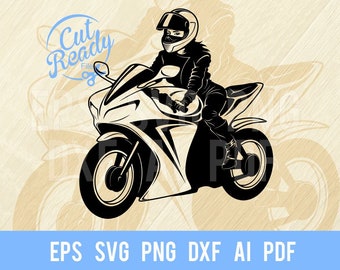 Biker Girl SVG, Motorcycle Woman SVG, Woman Biker Svg, Woman Motorcycle ...