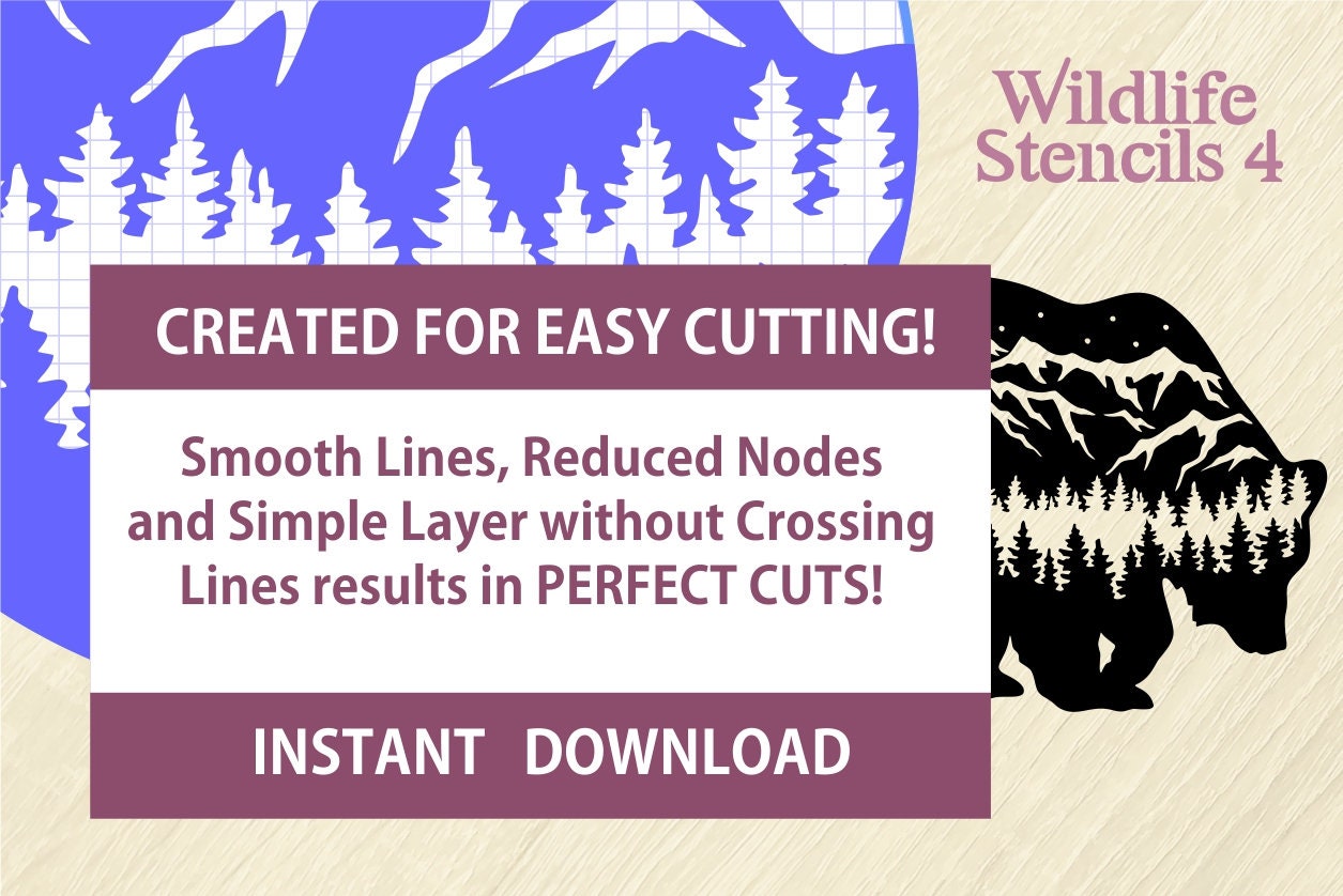 Elk SVG Moose Stencil Svg, Hunting SVG Stencil, Cut SVG, Clipart ...