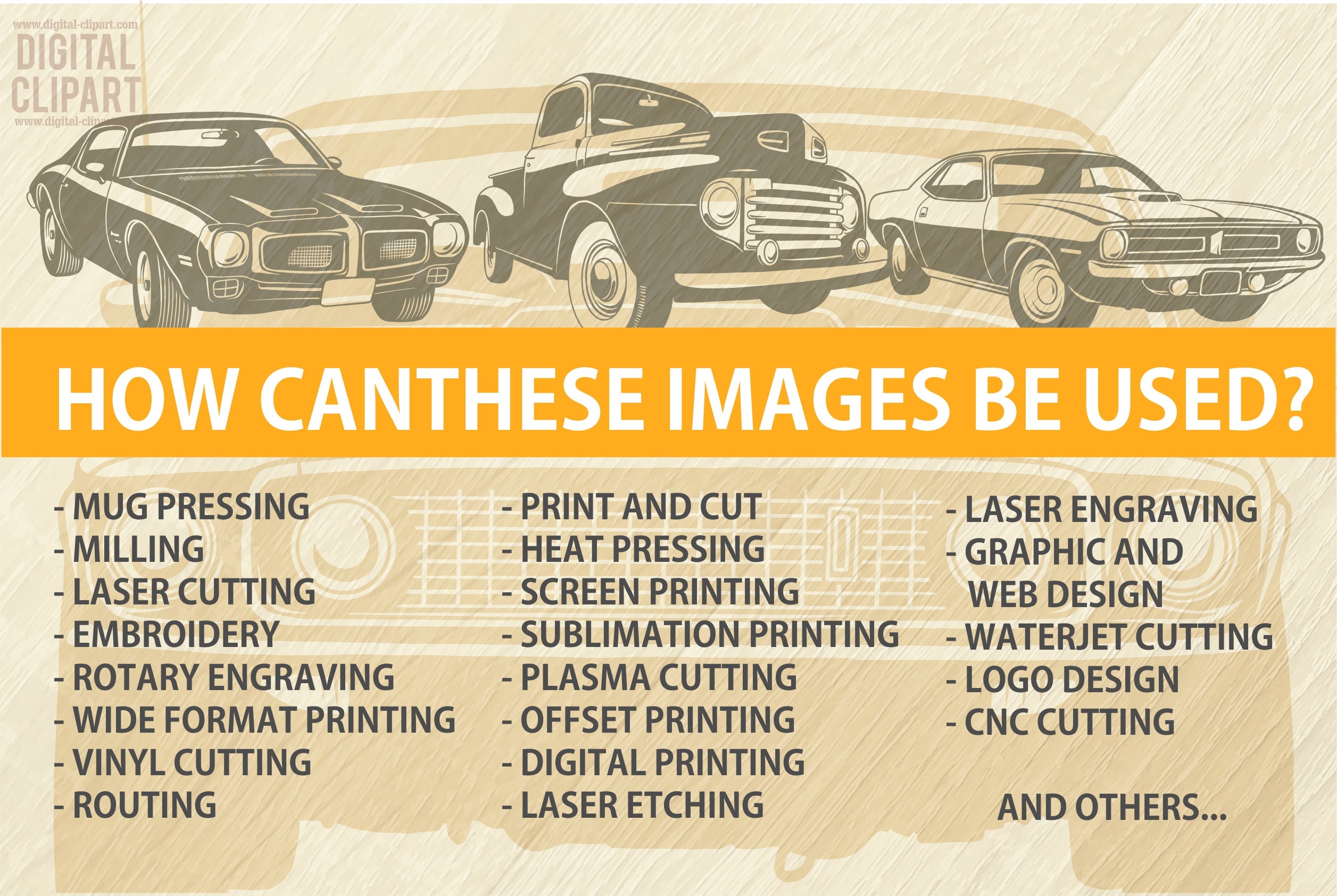 Classic Cars Pack 25 SVG Vector Clipart | Cut Ready Clip Art Cricut ...