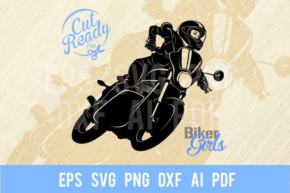 Biker Girl SVG Motorcycle Woman SVG Woman Biker Svg Woman - Etsy