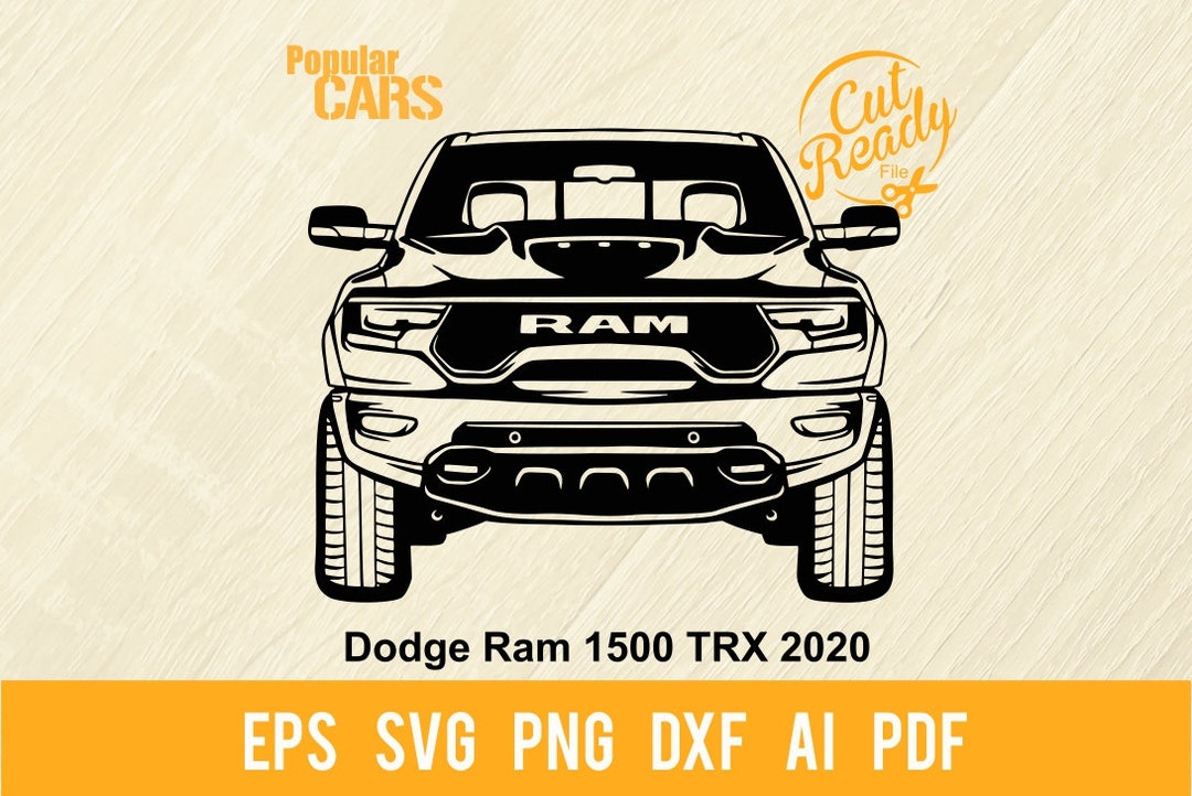 Dodge RAM 1500 Svg Classic Car Svg Classic Car SVG Cut Ready Clip Art ...