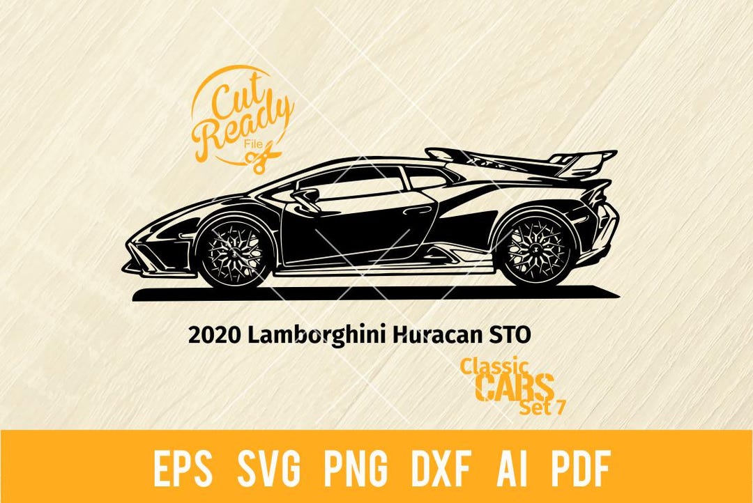 Huracan STO SVG | Super Car - Sport Car Svg Muscle Car Cut Ready Clip ...