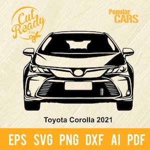 Corolla 2021 Svg - Classic Car Svg Classic Car SVG | Cut Ready Clip Art ...