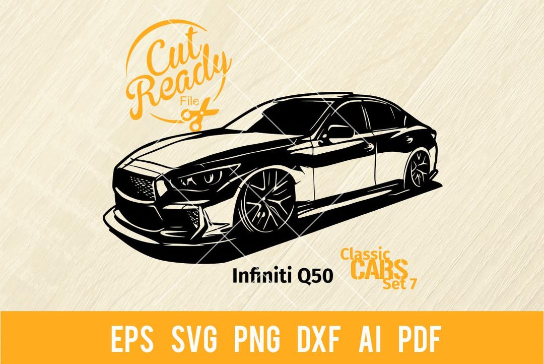 Q50 Muscle Car SVG | Classic Cars Svg Muscle Cars Cut Ready Clip Art ...