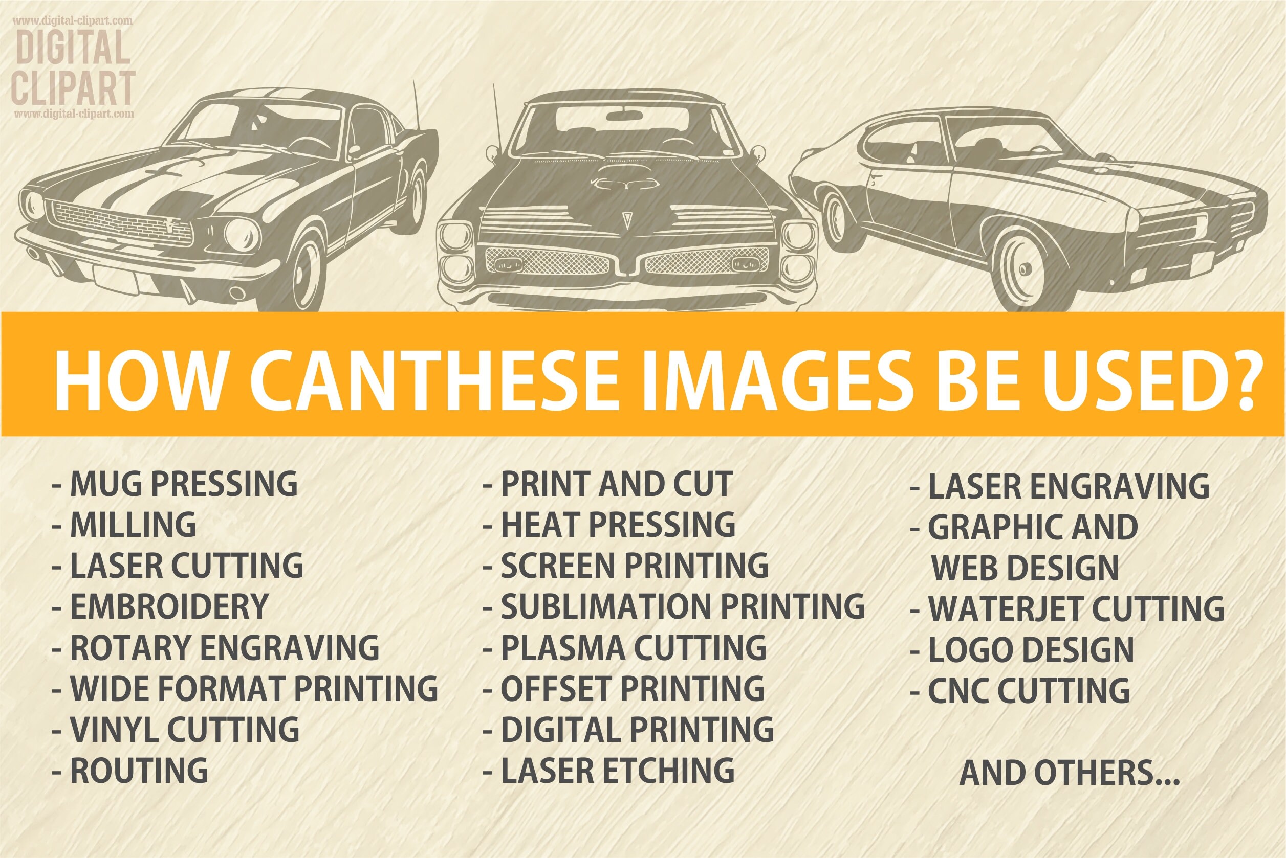 Classic Cars Pack 25 SVG Vector Clipart Cut Ready Clip Art Cricut File ...