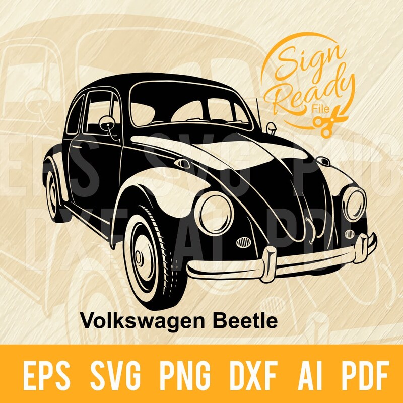 Beetle Car Stencil - Etsy
