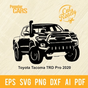 Tacoma TRD Svg - Pickup Truck Svg Classic Car SVG | Cut Ready Clip Art ...