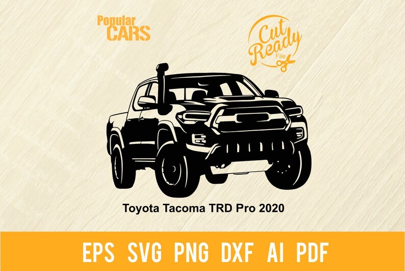 Tacoma TRD Svg - Pickup Truck Svg Classic Car SVG | Cut Ready Clip Art ...