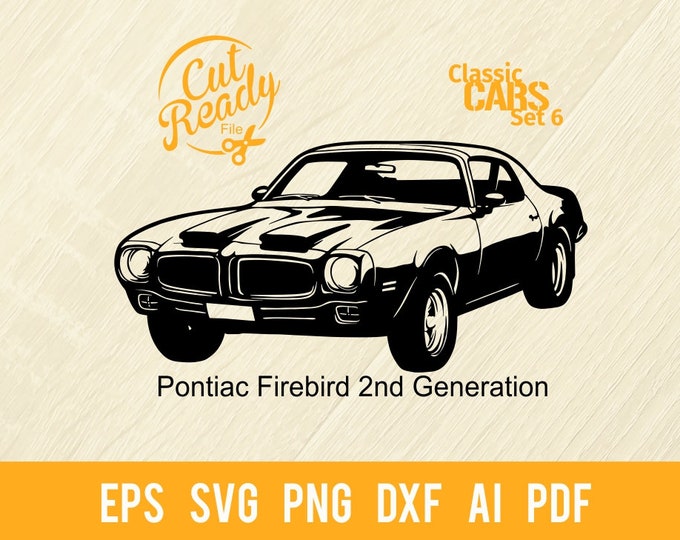 1967 Pontiac Firebird Svg Png Jpg Ai Dxf File, Muscle Car Svg - Etsy Canada
