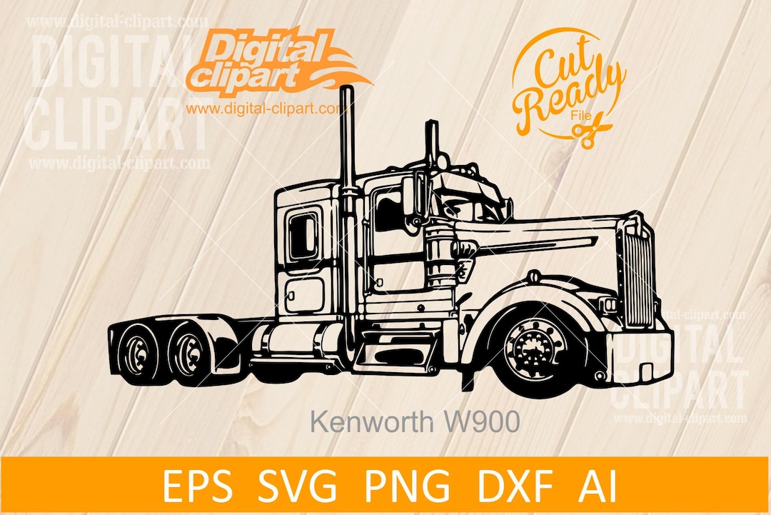 Semi Truck Kenworth W900 SVG, American Truck Svg - Cut Files | - Cricut ...