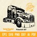 Semi Truck Peterbilt 587 SVG, American Truck Svg Cut Files Cricut File ...