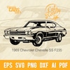 1968 Chevy Chevelle Svg Png Cut File - Etsy Canada