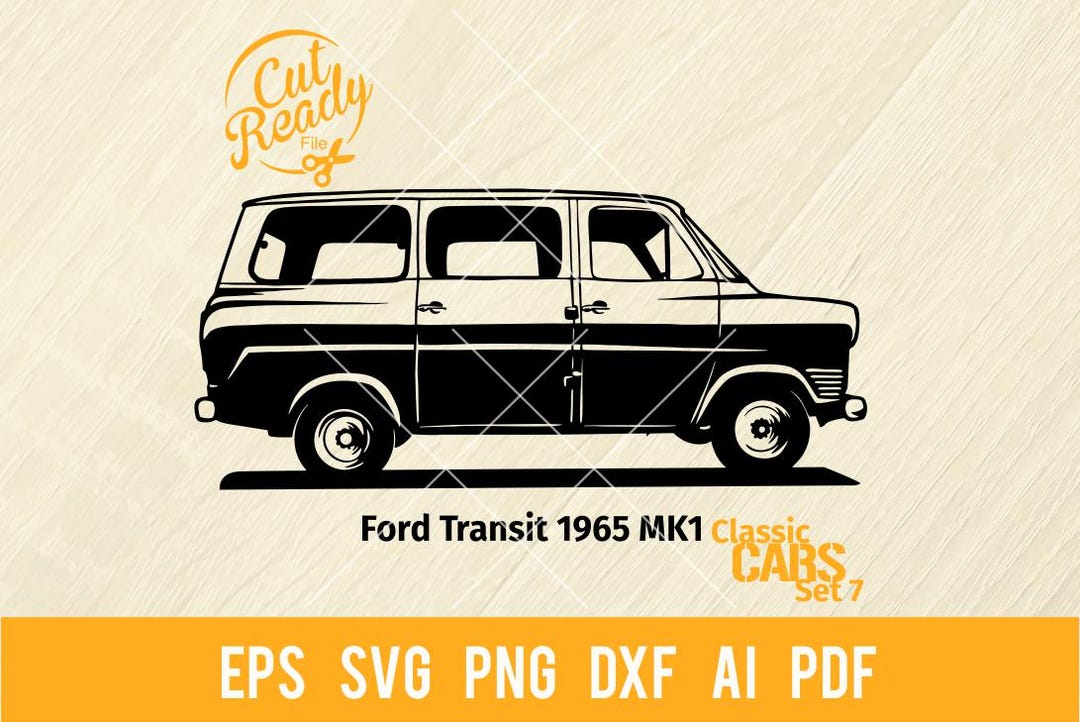 Ford Transit MK1 Side View Van Bus Svg | Classic Truck Car SVG | Bus ...