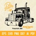 Semi Truck Peterbilt 379 SVG, American Truck Svg Cut Files Cricut File ...