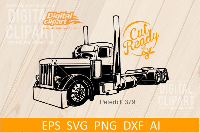 Semi Truck Peterbilt 379 SVG, American Truck Svg - Cut Files | - Cricut ...