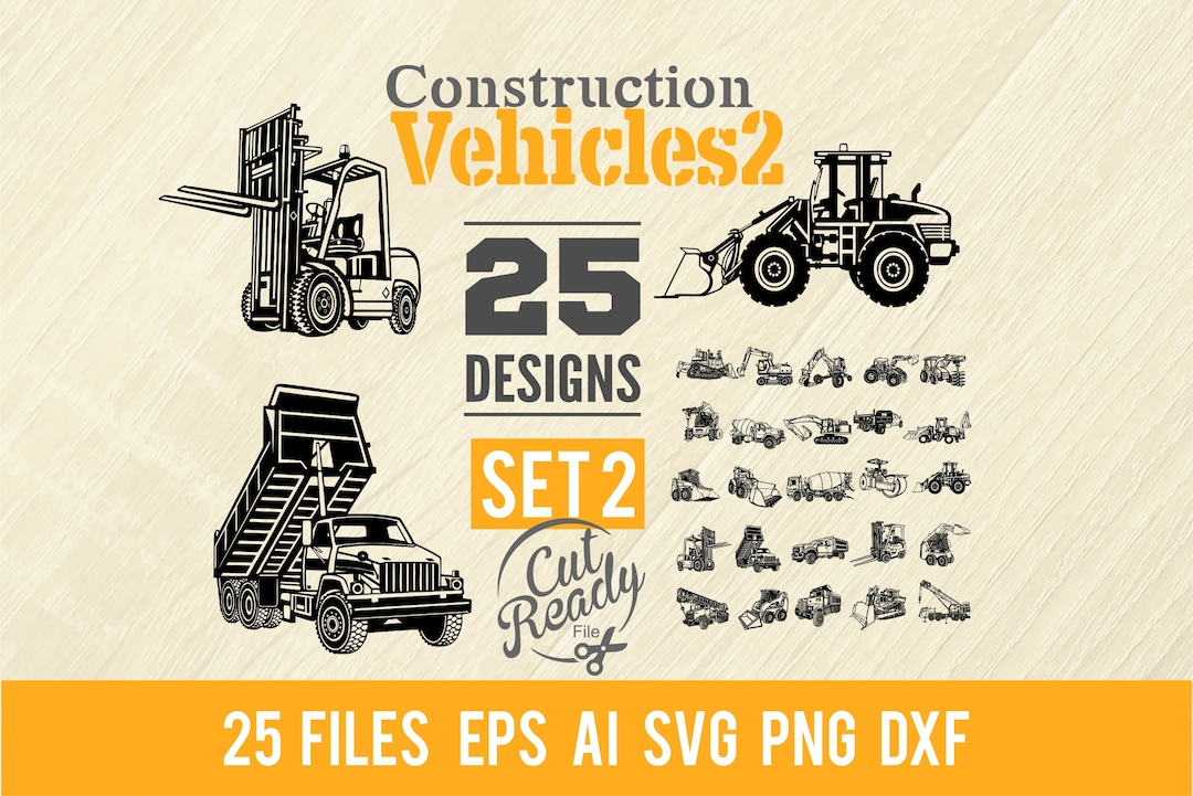 Construction Vehicles Set SVG - Special Equipment Bundle, Special ...