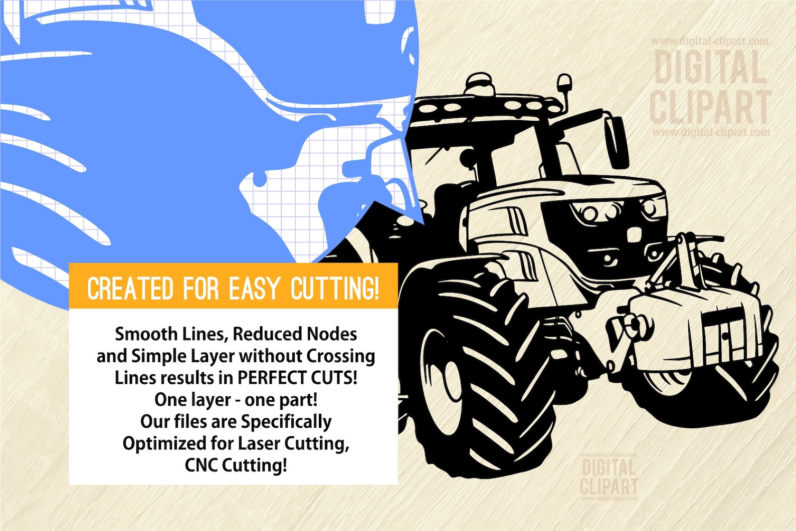 Harvester SVG - Farm Vehicle SVG Vector File, Cut Stencil, Laser Cut ...