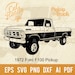 1972 Ford F100 Pickup Truck SVG: Classic Car Cut Files (digital ...