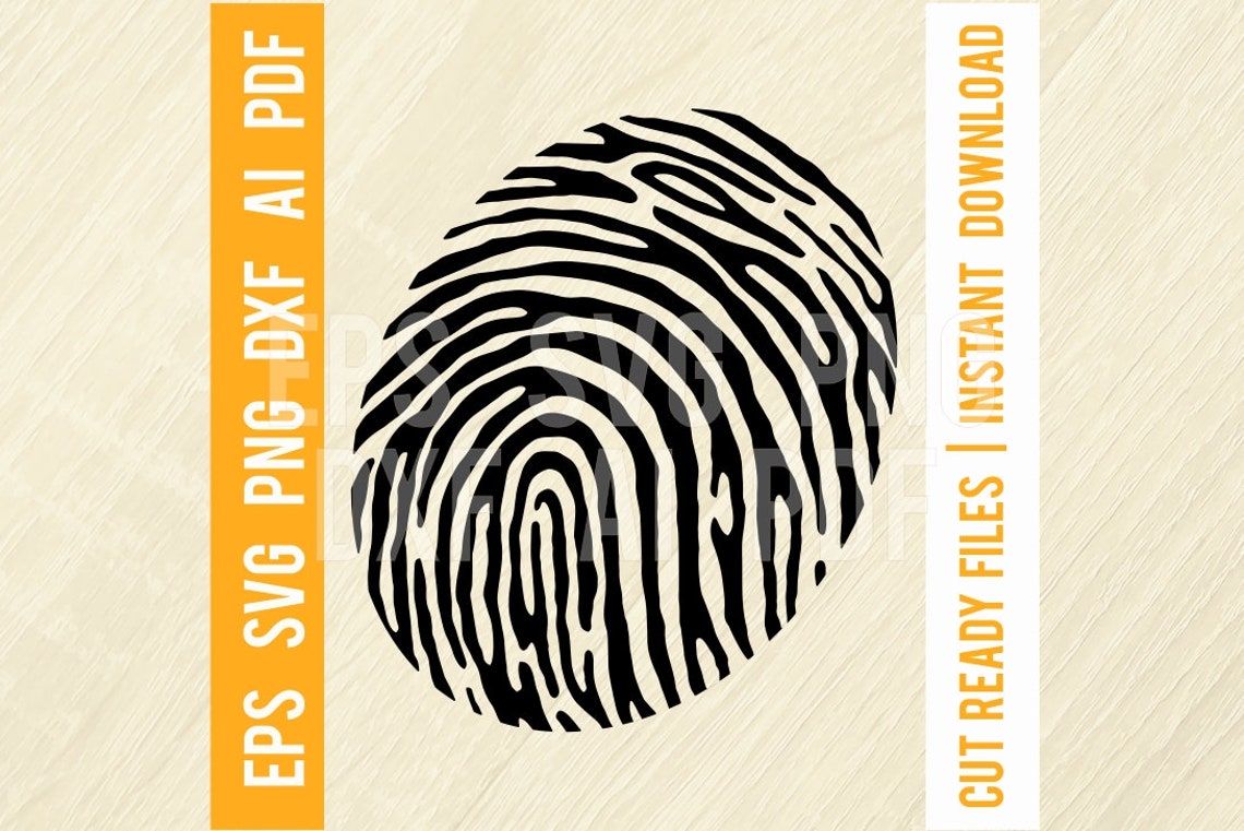 Fingerprint SVG Hand Print SVG Print Svg Cut Ready Clip - Etsy
