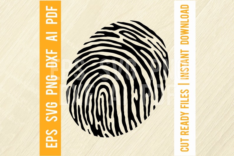 Fingerprint SVG Hand Print SVG Print Svg Cut Ready Clip - Etsy