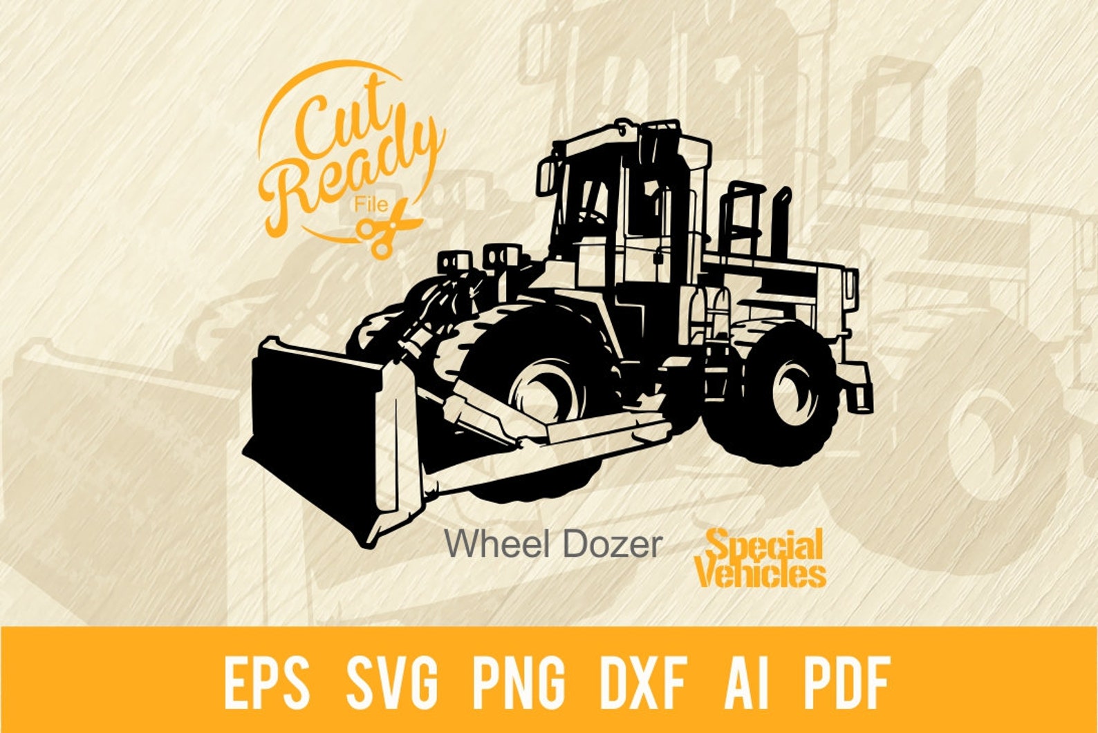 Wheel Dozer SVG Heavy Vehicle - Heavy Machinery, Logging and ...