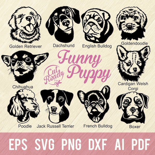 Welsh Corgi SVG Peeking Dog, Vector File, Cut Stencil, Laser Cut Dxf ...