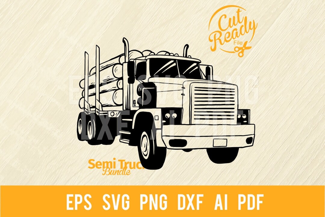 Logging Truck Svg Vehicle - Heavy Machinery, Logging and Construction ...