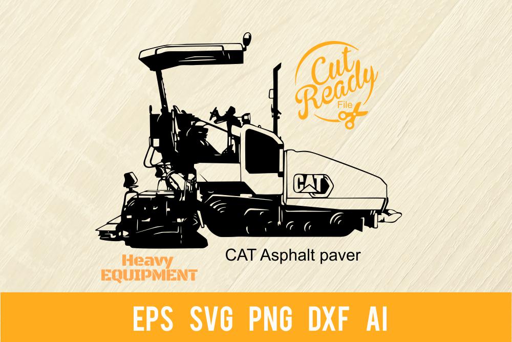 Asphalt Paver Svg Vehicle - Heavy Machinery, Road and Construction ...