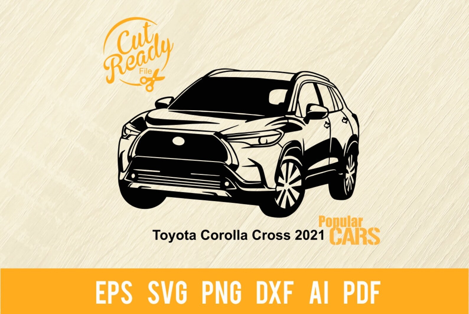 Corolla Cross 2021 Svg - Classic Car Svg Classic Car SVG | Cut Ready ...
