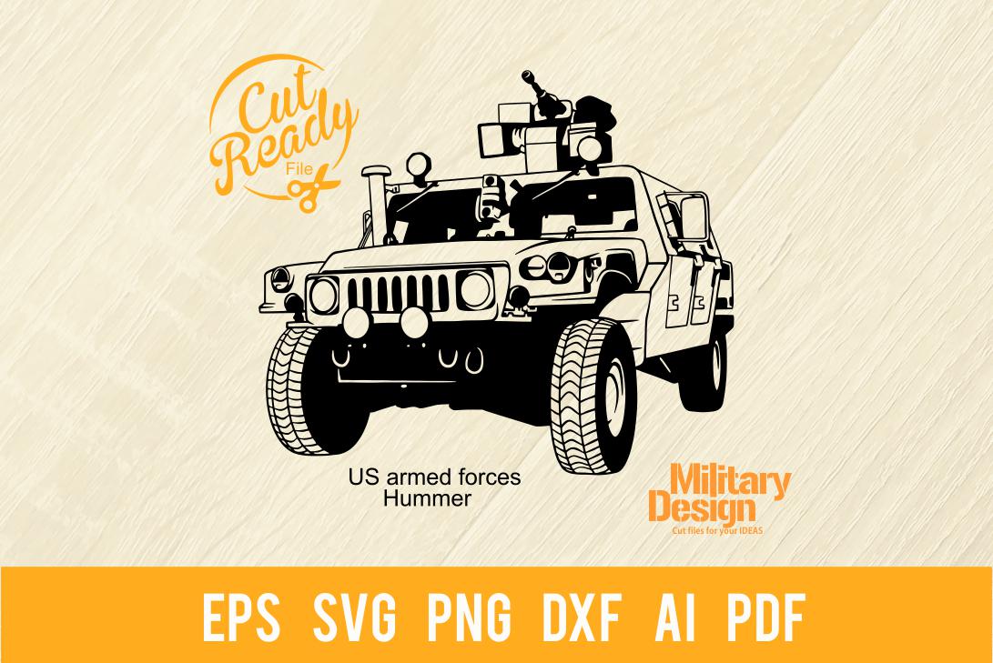 US Humvee SVG Military Design Army Vehicle SVG Vector Clipart Military ...