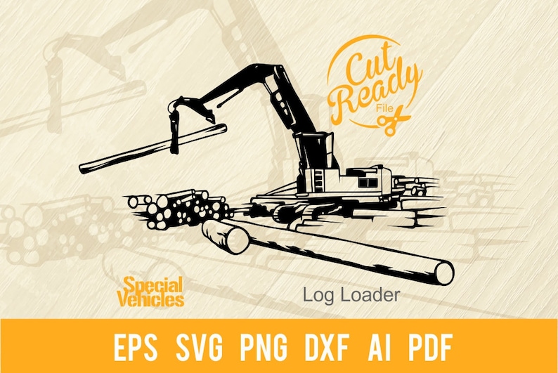 Log Loader Svg Vehicle Heavy Machinery Logging And Construction