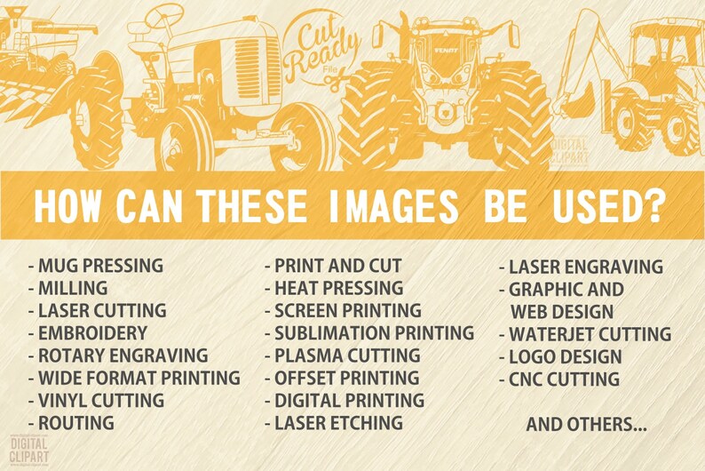 Crawler Tractor Farm Tractor SVG Vehicle SVG Vector File, Cut Stencil ...