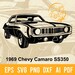 1969 Chevy Camaro SS350 SVG | Classic Cars SVG | Cut Ready Clip Art ...