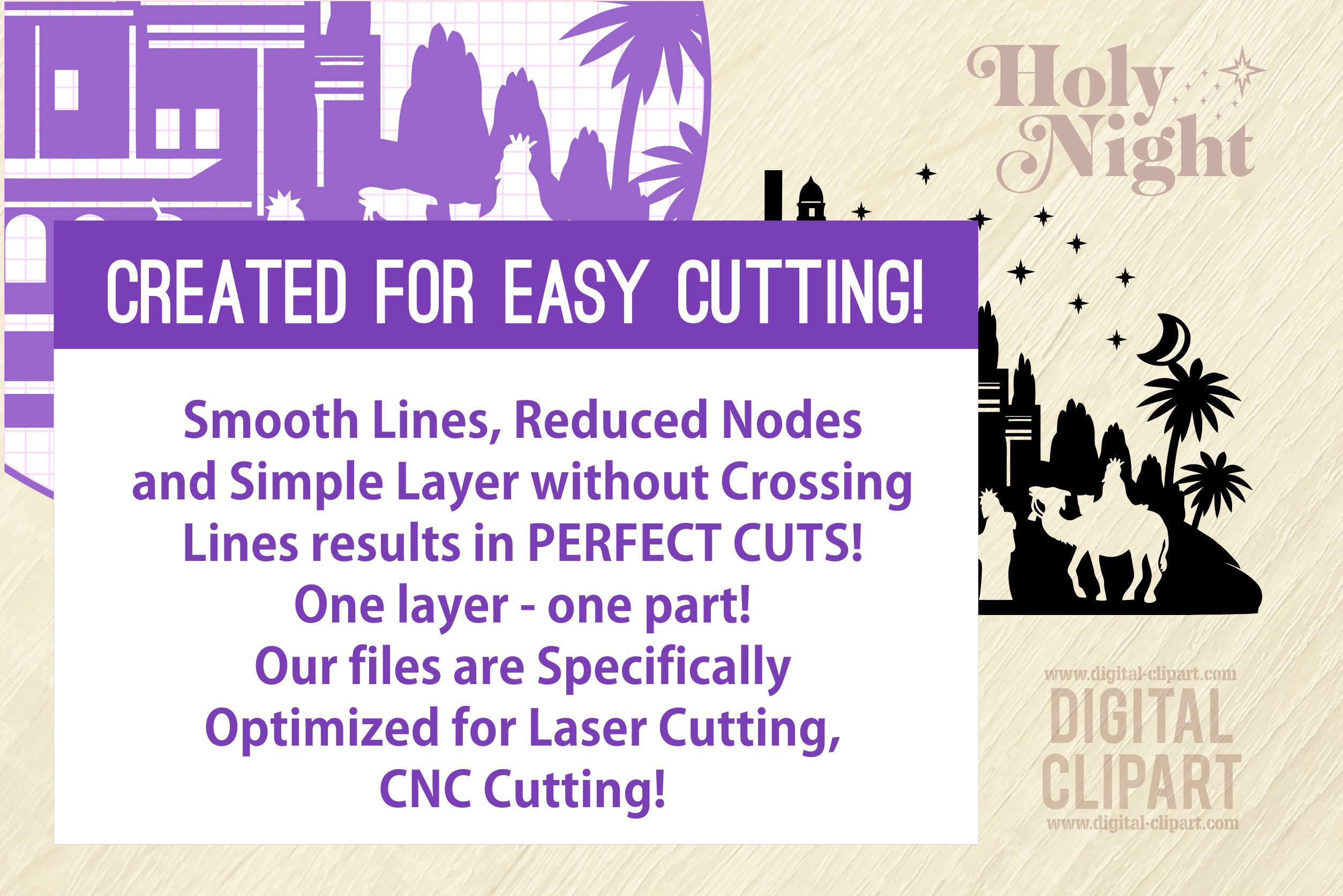 Bethlehem Svg Christmas Nativity Scene SVG Nativity Scene Clipart ...