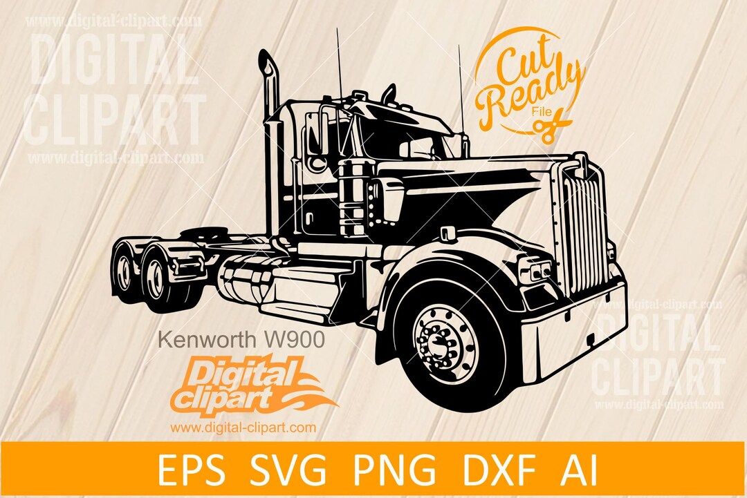 Semi Truck Kenworth W900 SVG, American Truck Svg - Cut Files | - Cricut ...